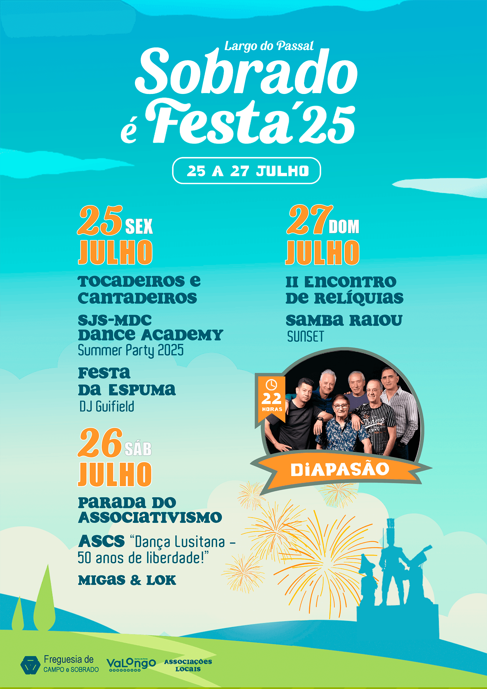 Sobrado é Festa 2025 anima o Largo do Passal de 25 a 27 de julho ...
